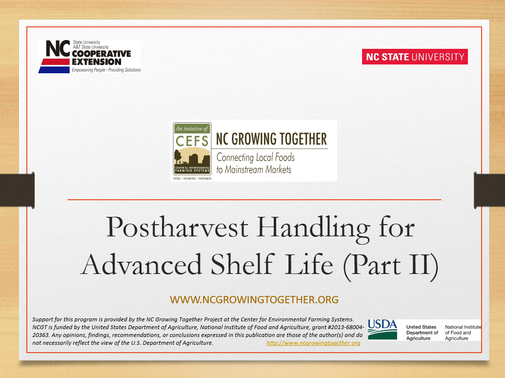 Postharvest Handling PowerPoint Presentation 2016 Center For